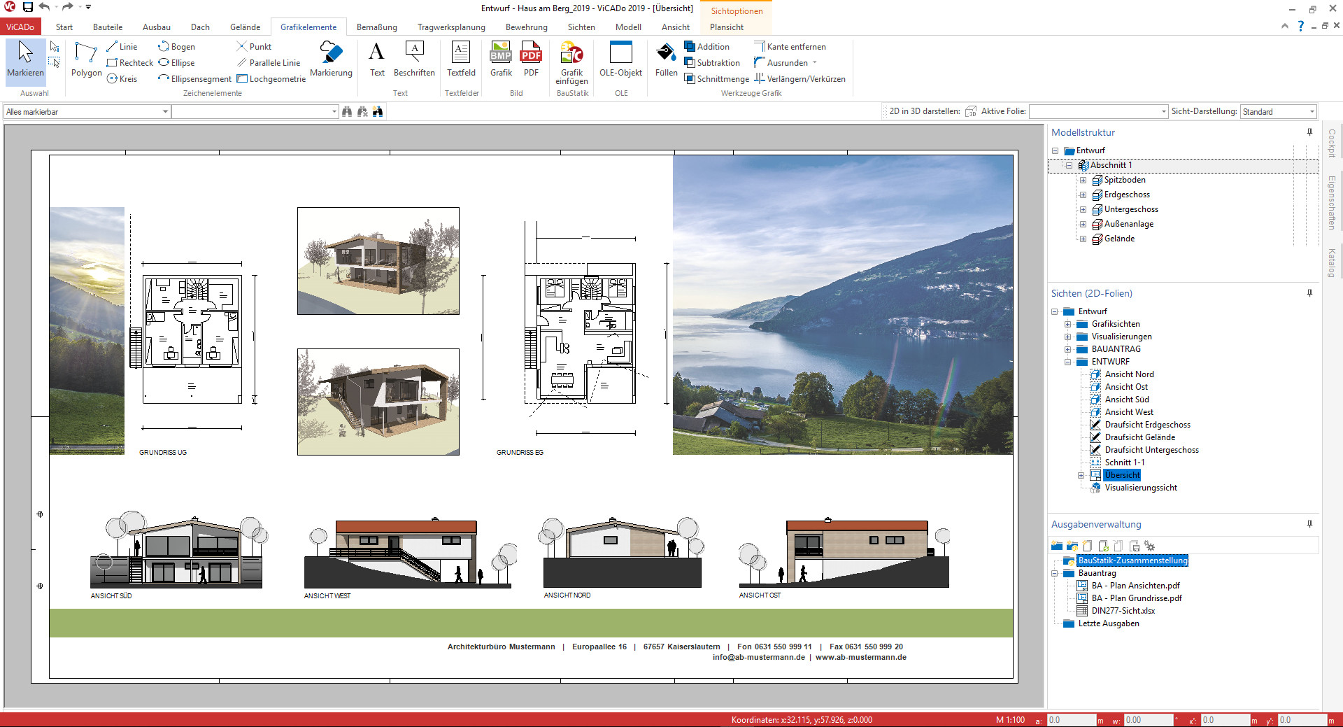 Modernes CAD-Programm für die Entwurfs-, Ausführungs-und ...