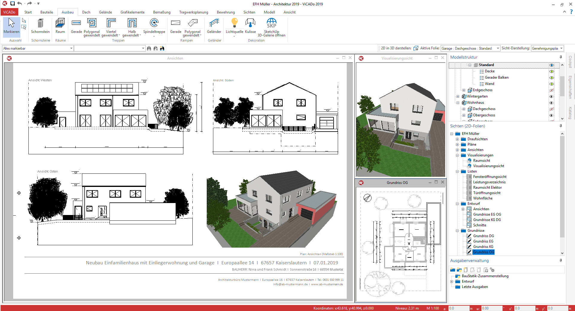 Modernes CAD-Programm für die Entwurfs-, Ausführungs-und ...